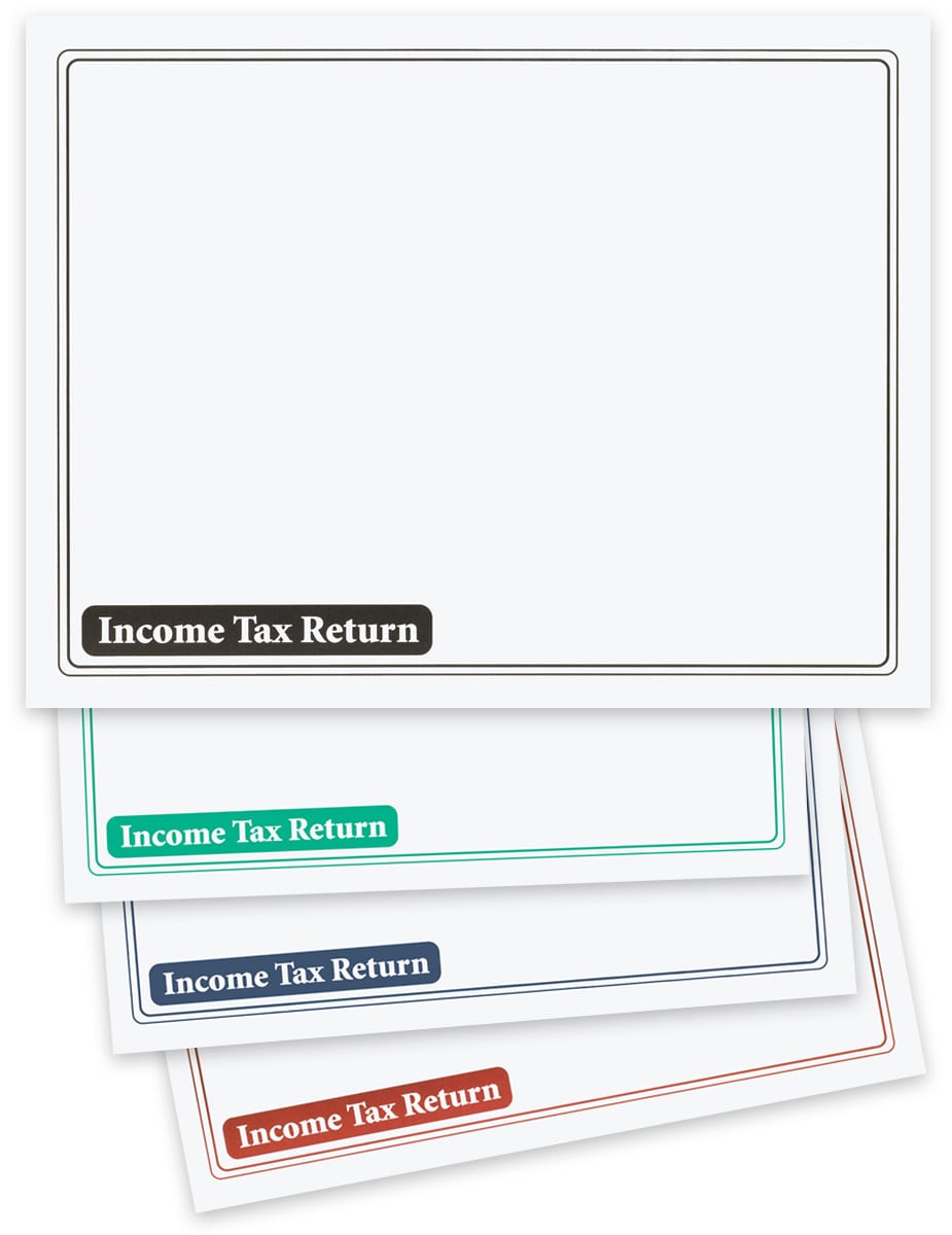 Large Income Tax Return Envelopes 10x13 4 Colors - Discount Tax Forms