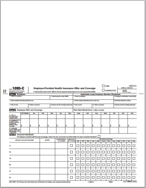 1095-C Forms - ComplyRight Software Version - Discount Tax Forms