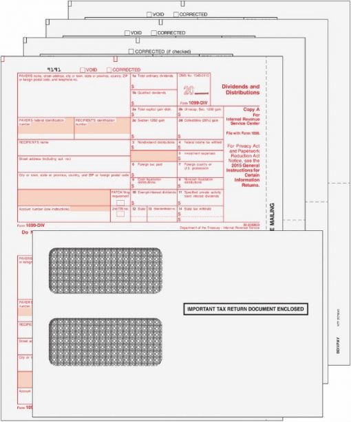 1099-DIV Forms Set with Envelopes - Discount Tax Forms