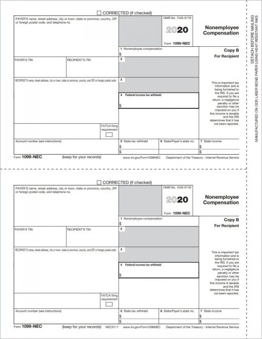 QuickBooks 1099-NEC Tax Forms Set - Discount Tax Forms QuickBooks 1099-NEC Tax Forms Set - Discount Tax Forms