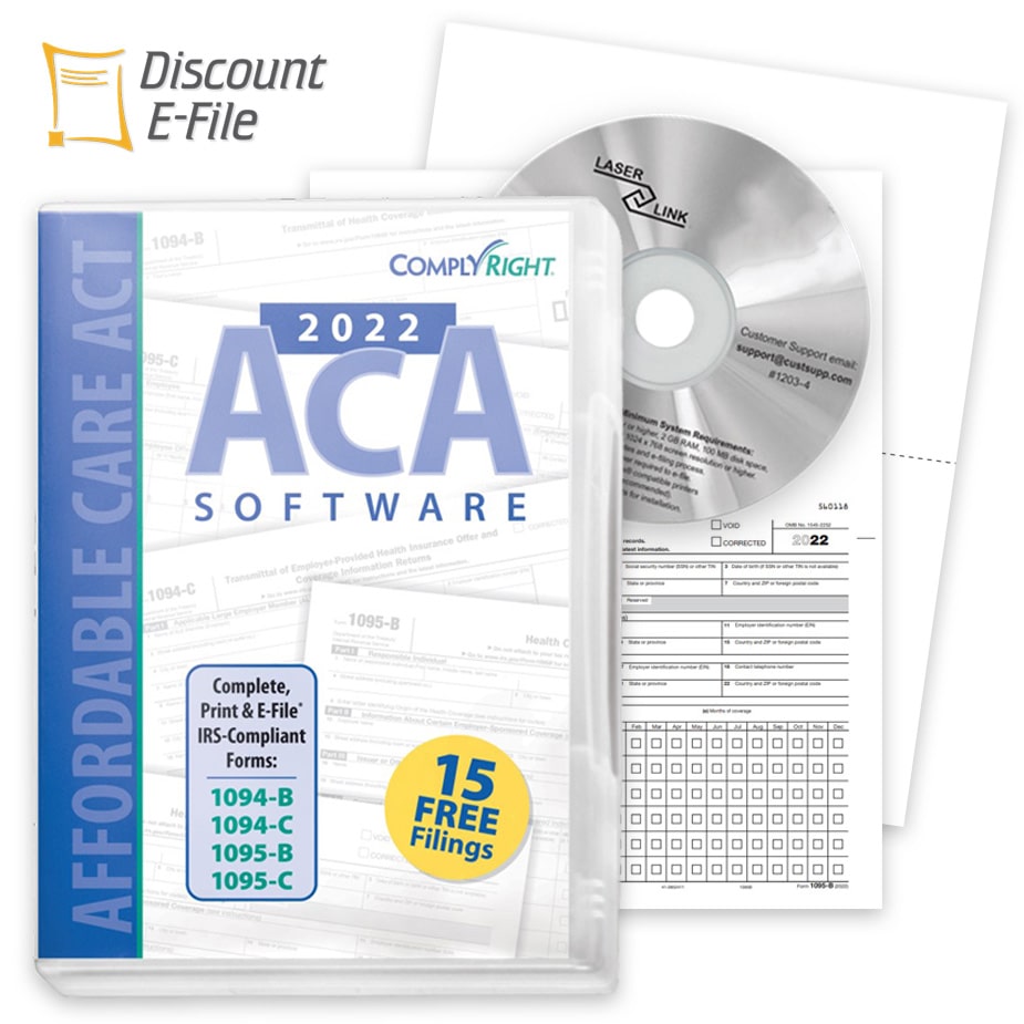 ACA 1095 Software and IRS E-filing - DiscountTaxForms.com