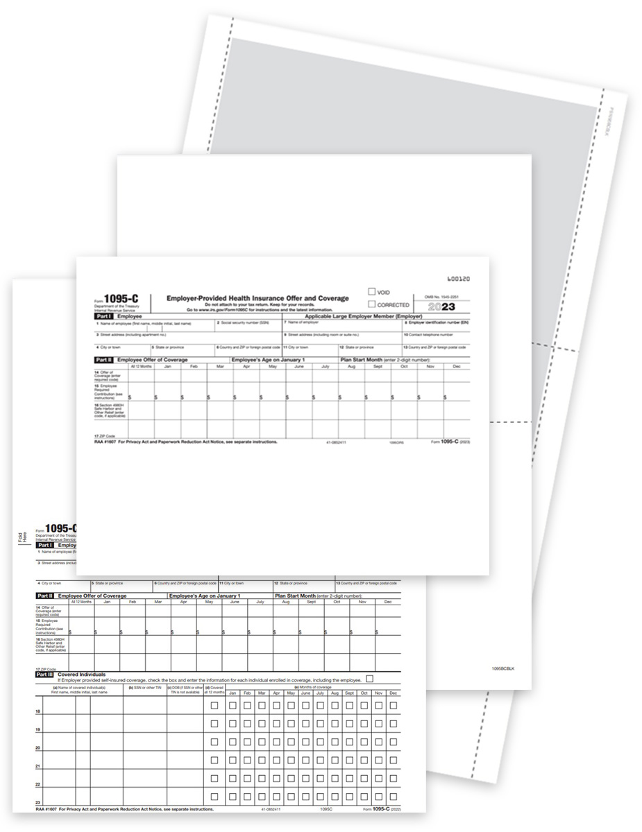 ACA 1095 Filing - Forms, Envelopes, Software - DiscountTaxForms.com